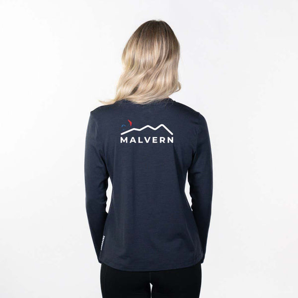 Women's 'Malvern Hang Gliding Club' Merino Top | ioMerino Outdoor Clothing