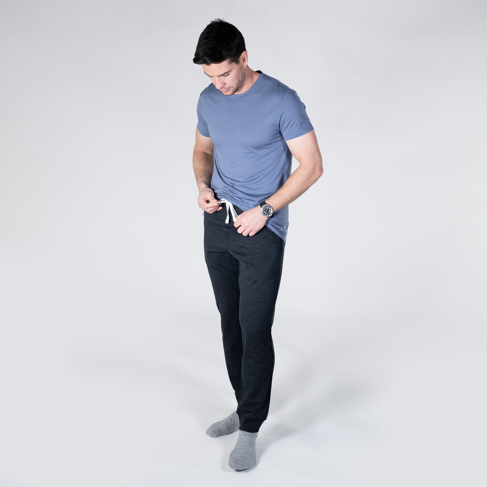 Men's Merino Wool Tracksuit Pants | ioMerino Outdoor Clothing