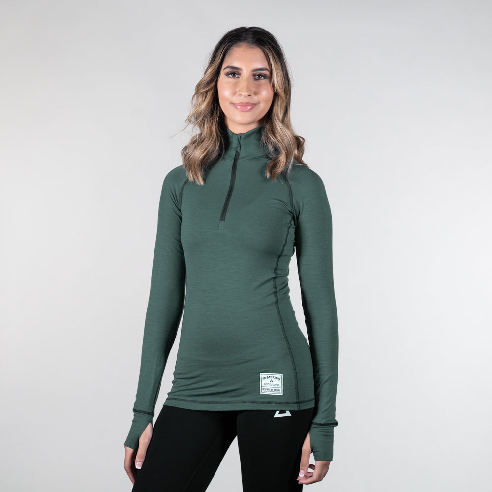 Shop Women's Altitude Base Layer Zip | ioMerino