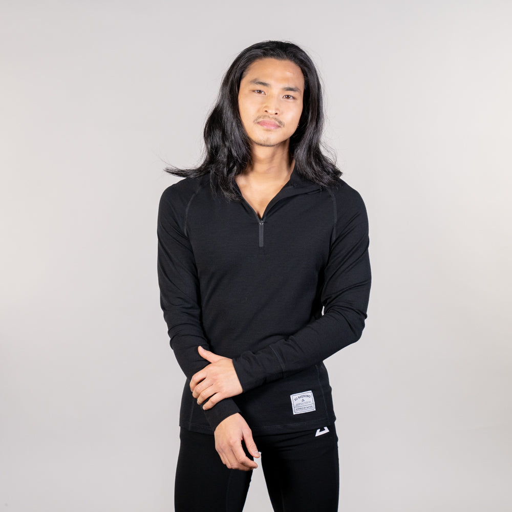 Men's Altitude Base Layer Zip | ioMerino Outdoor Clothing