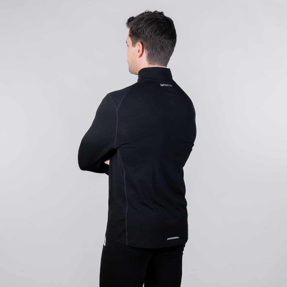 Men's Merino Wool Zip Neck Top | ioMerino Outdoor Clothing